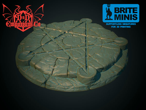 Resin 3D Printed Pentagram Terrain – DnD Emporium Co